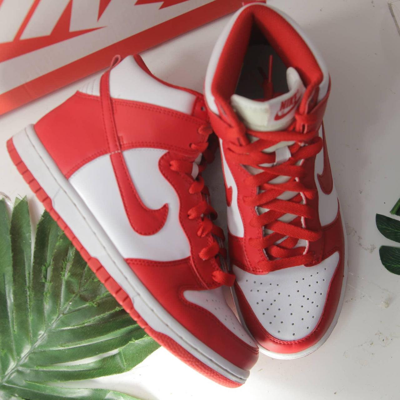 Nike Women's Red Trainers | Depop