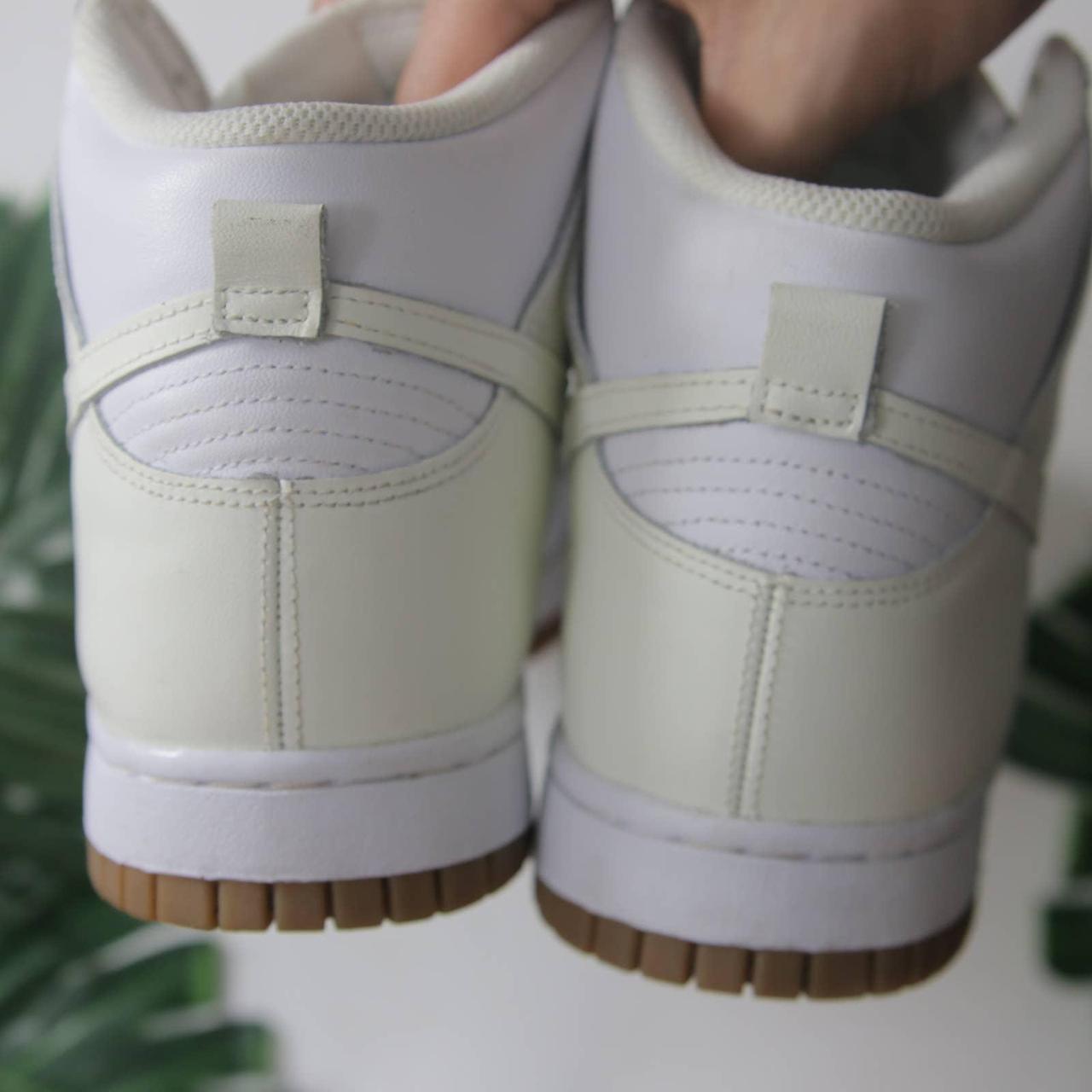 Name: Nike Dunk High Cream White Gum Sole Womens... - Depop