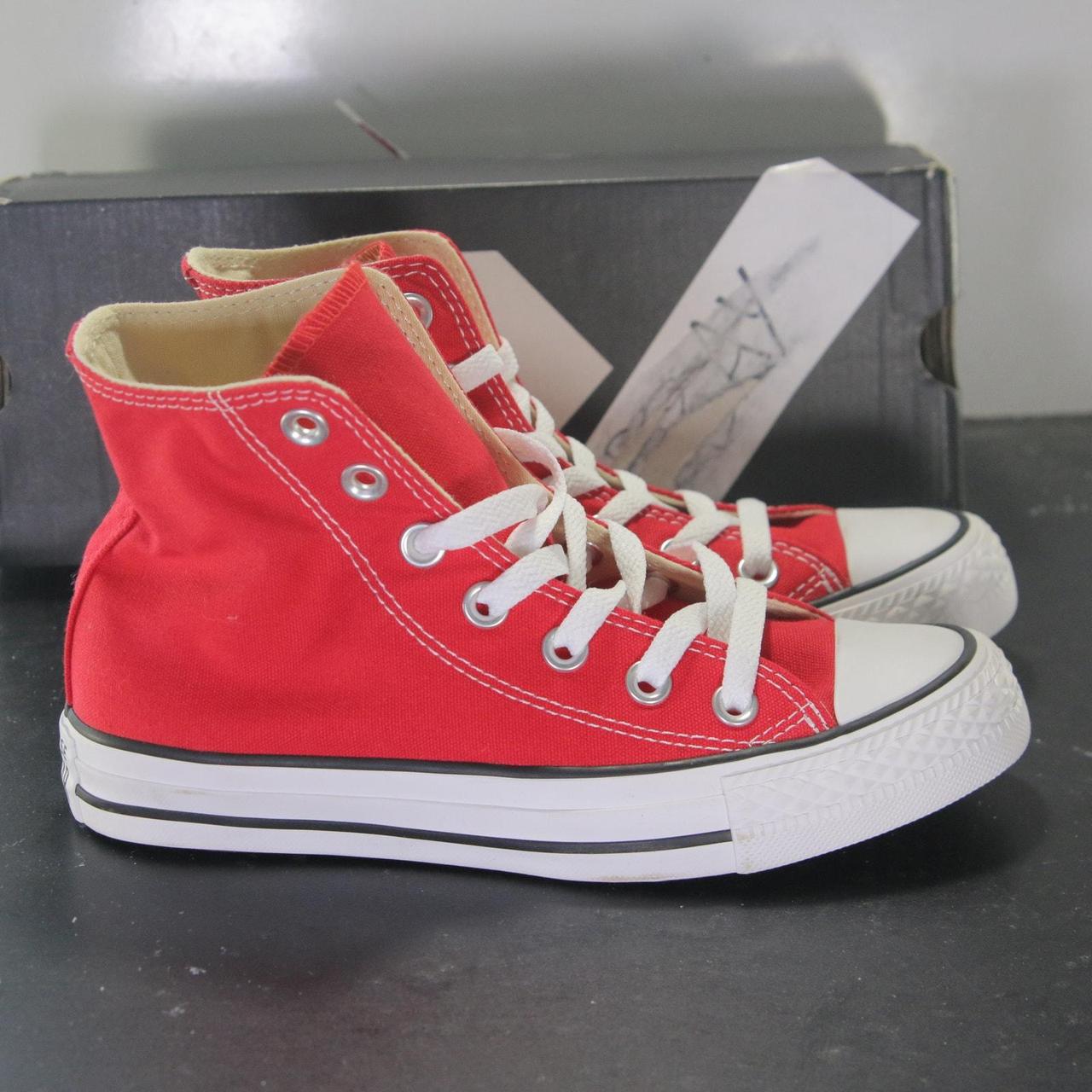 Name: Converse Chuck Taylor All Star Hi Red White... - Depop