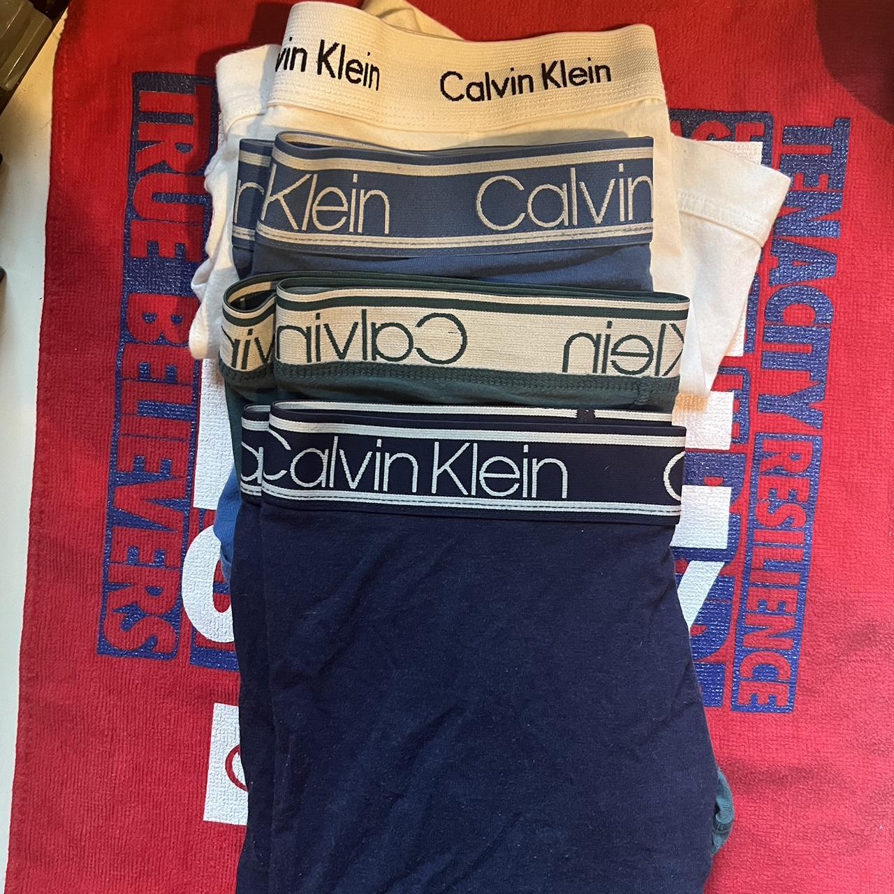 Set of 4 CK boxer briefs Size S Just too small for... - Depop