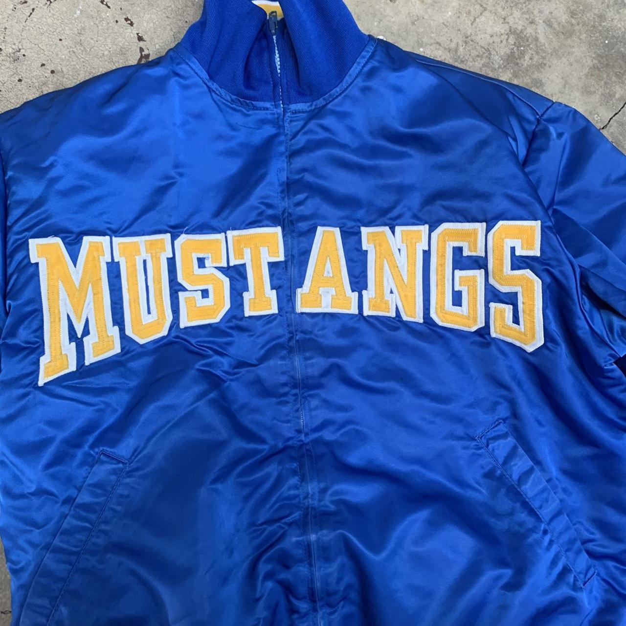 90s Mustangs Varsity jacket in okay condition Has a... - Depop