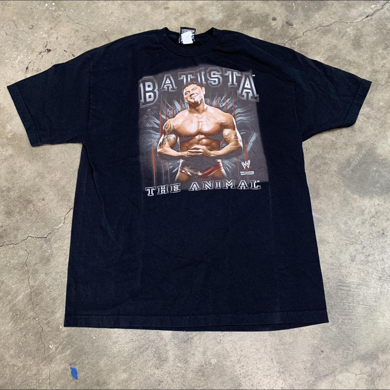 Bootleg 2000s WWE Batista tee I got hella bootlegs... - Depop