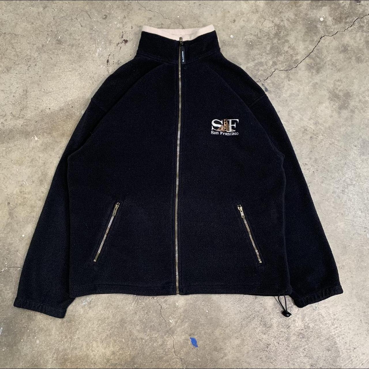 Vintage 90s San Francisco fleece jacket in good... - Depop