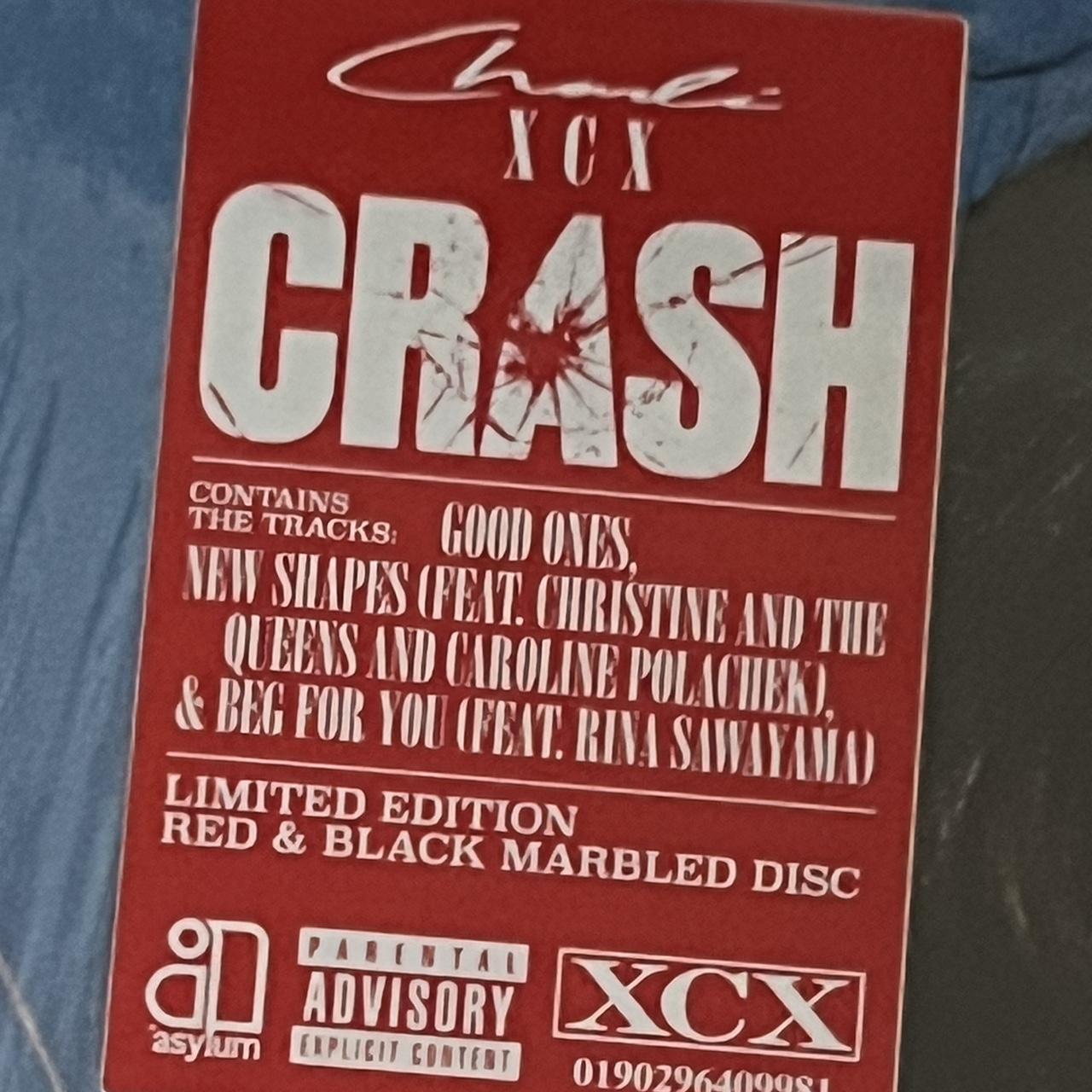 Charli XCX - Crash Red & Black Marble Vinyl new /... - Depop