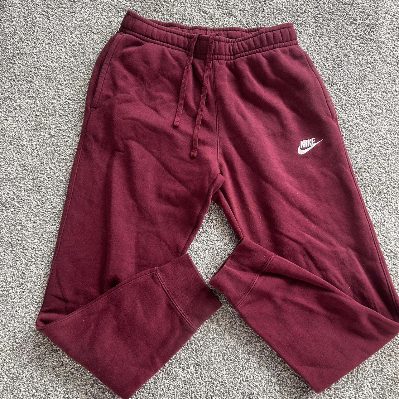 Nike men’s maroon sweatpants. Size s - Depop