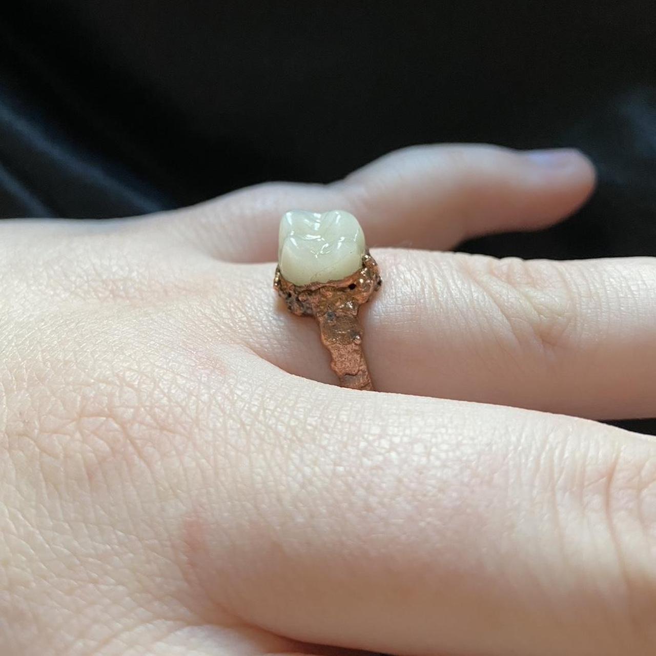 (Resin) molar tooth ring Gorgeous & good quality,... - Depop