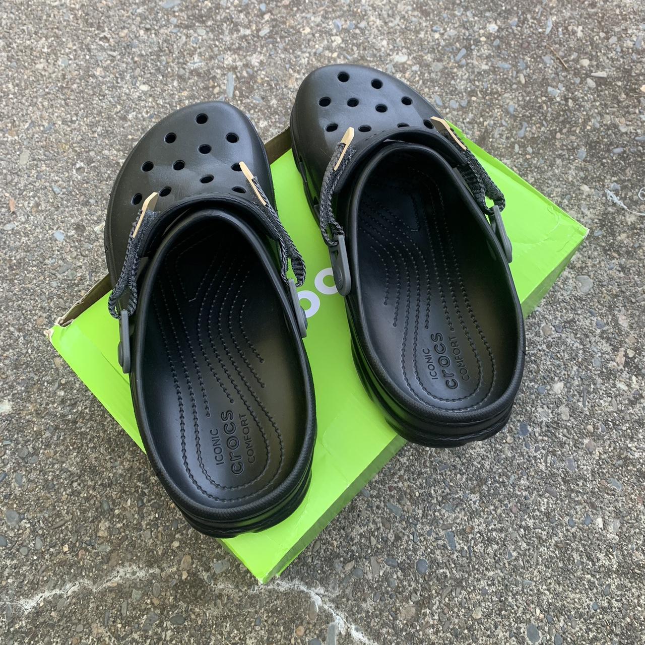 Black all terrain crocs. Never worn outside. Size 11 - Depop