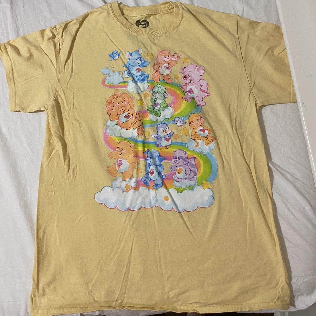 - care bears yellow t-shirt - size large - no flaws - Depop