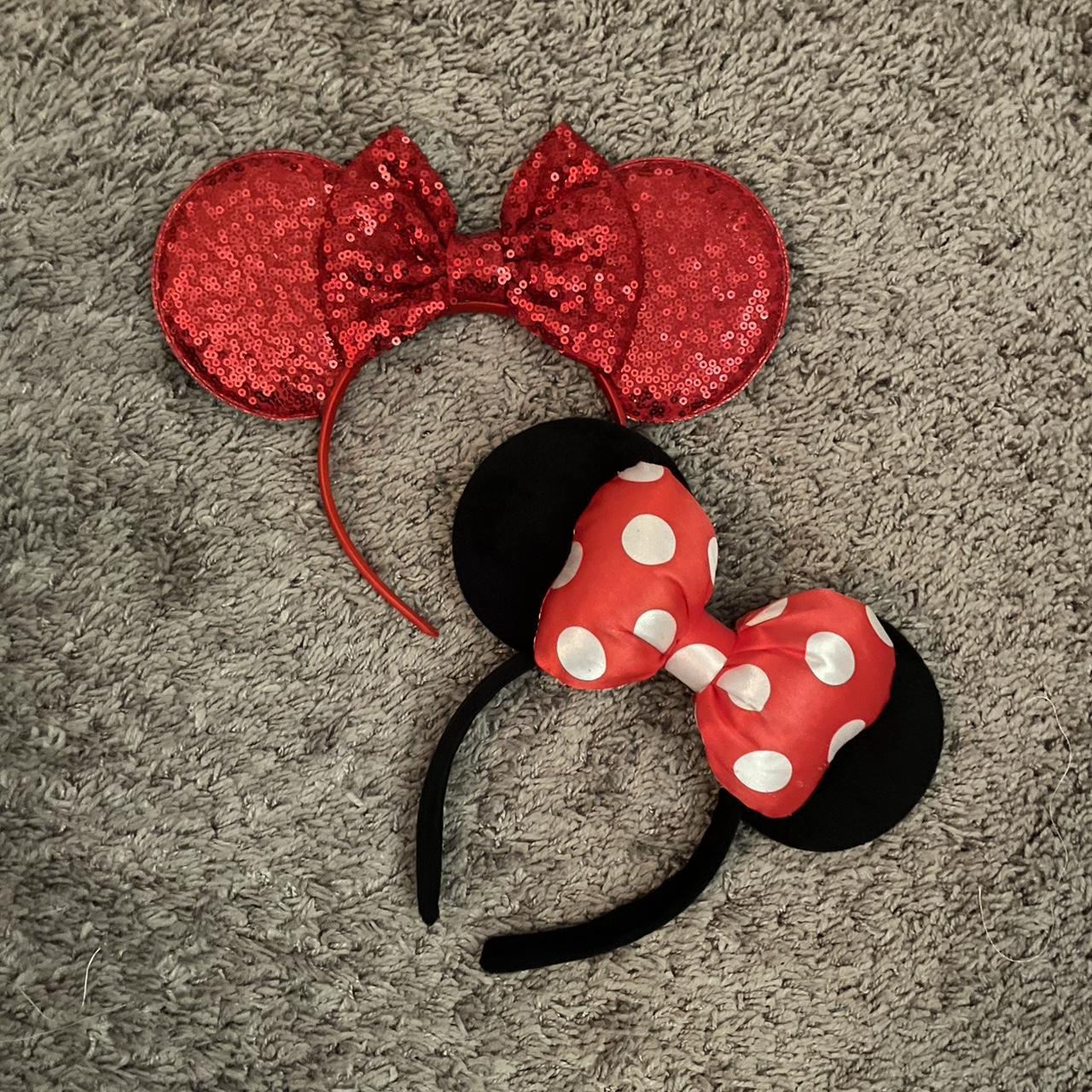 Disney Women's Red and Black Hat | Depop