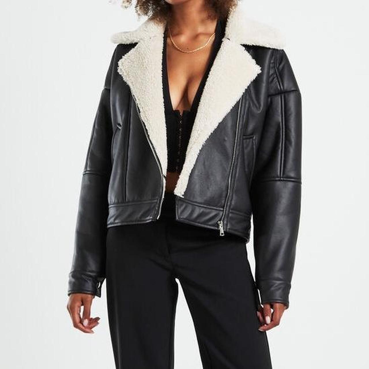 Alice in the Eve leather jacket Size xs - Depop