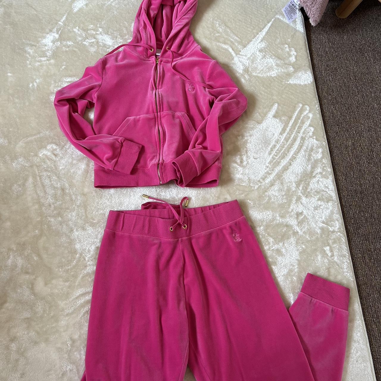 Hot pink Juicy Couture tracksuit Really good... - Depop
