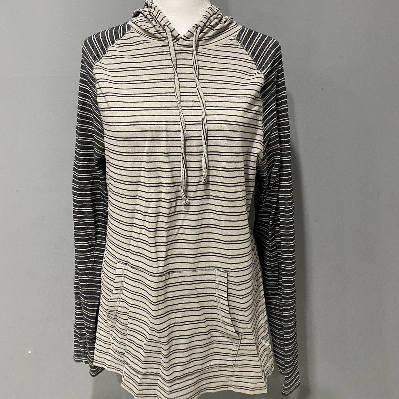 American Rag Cie stripped grey and light grey... - Depop