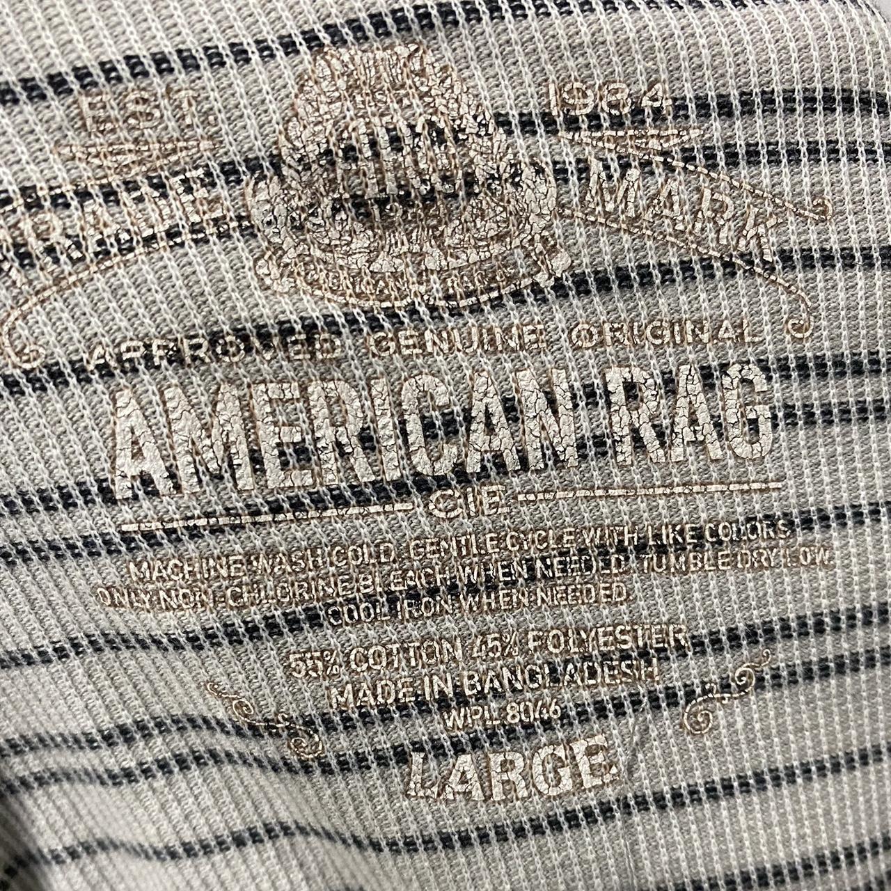American Rag Cie stripped grey and light grey... - Depop