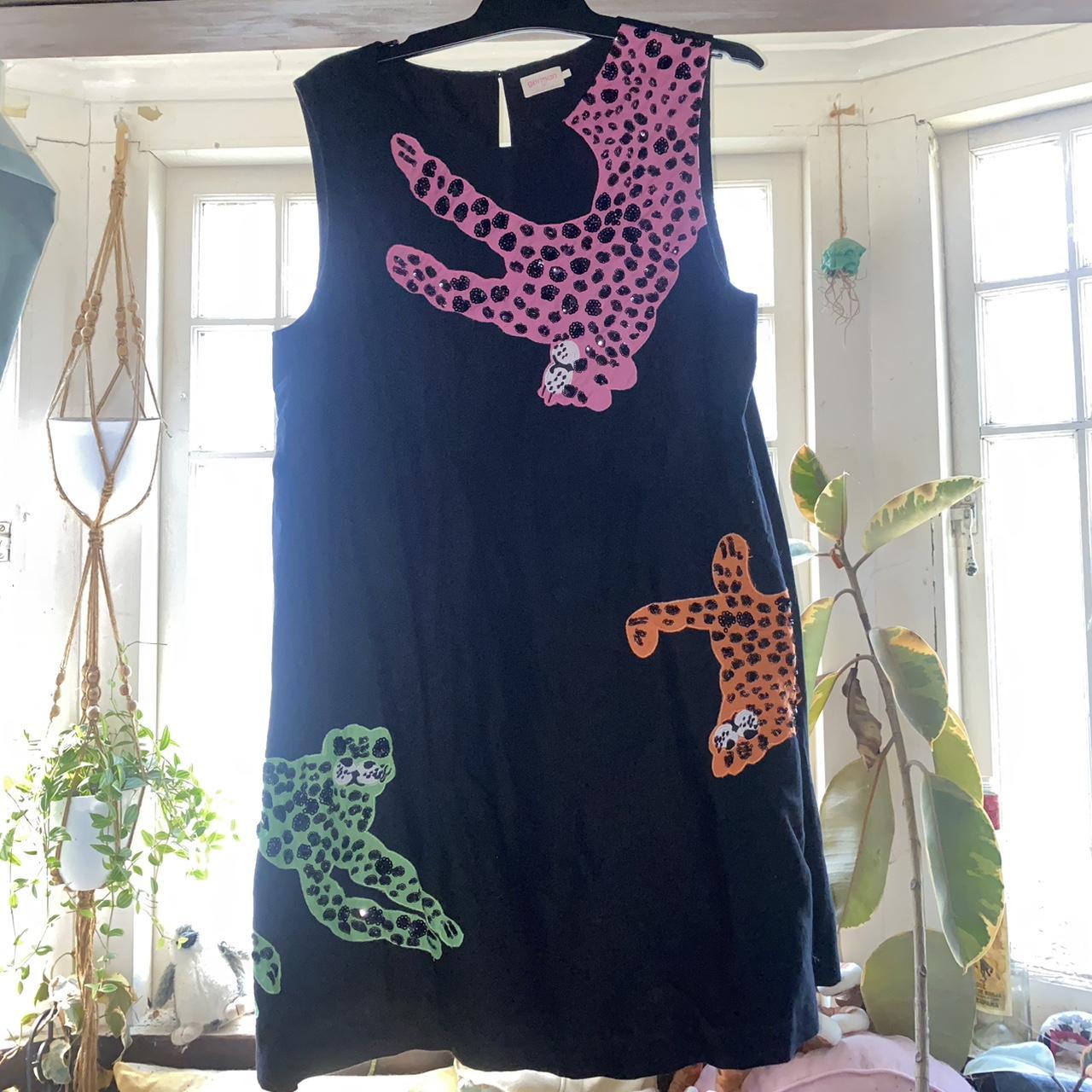Gorman Cheetahs Shift Dress Size 16 Shell 50% cotton... - Depop