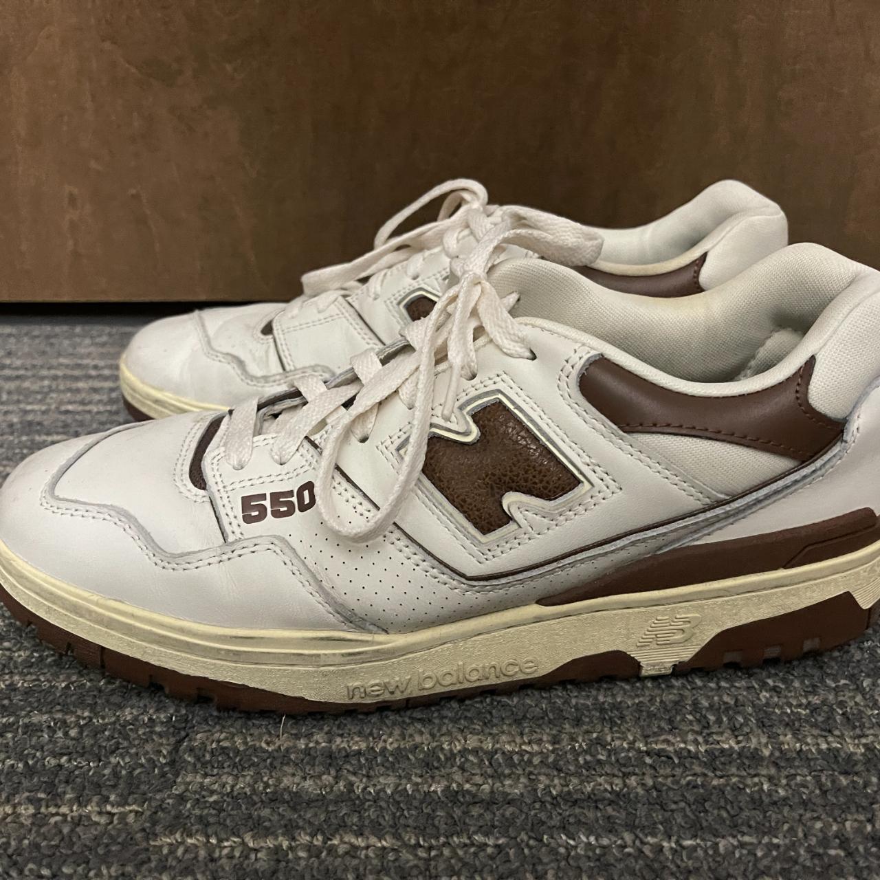 New Balance x Aime Leon Dore NB 550 Brown Sneaker... - Depop