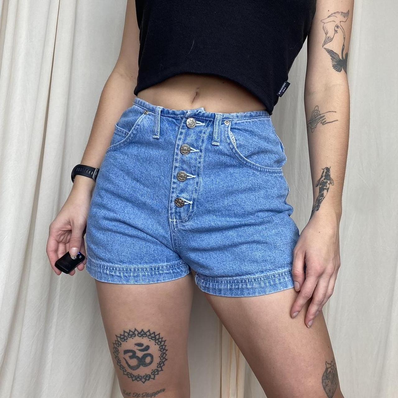 Women's Blue Shorts | Depop