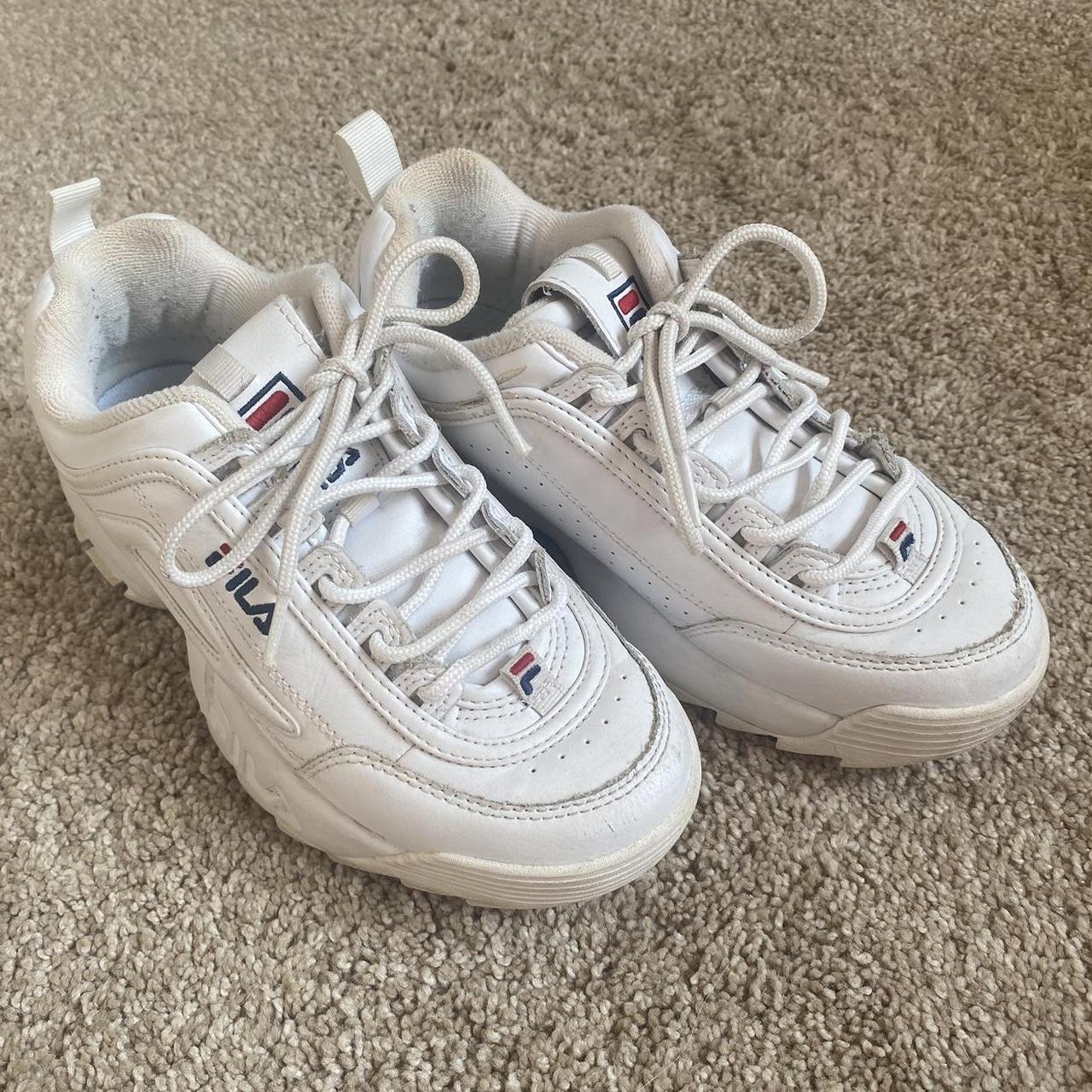 Fila Women's White Trainers | Depop