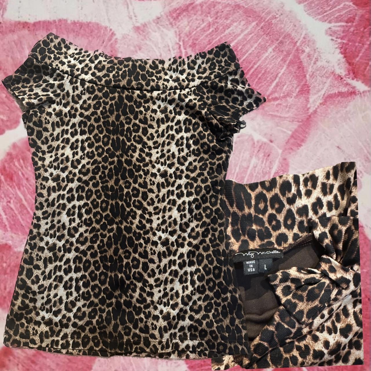 Y2K LEOPARD PRINT SET MY MICHELLE - perfect... - Depop