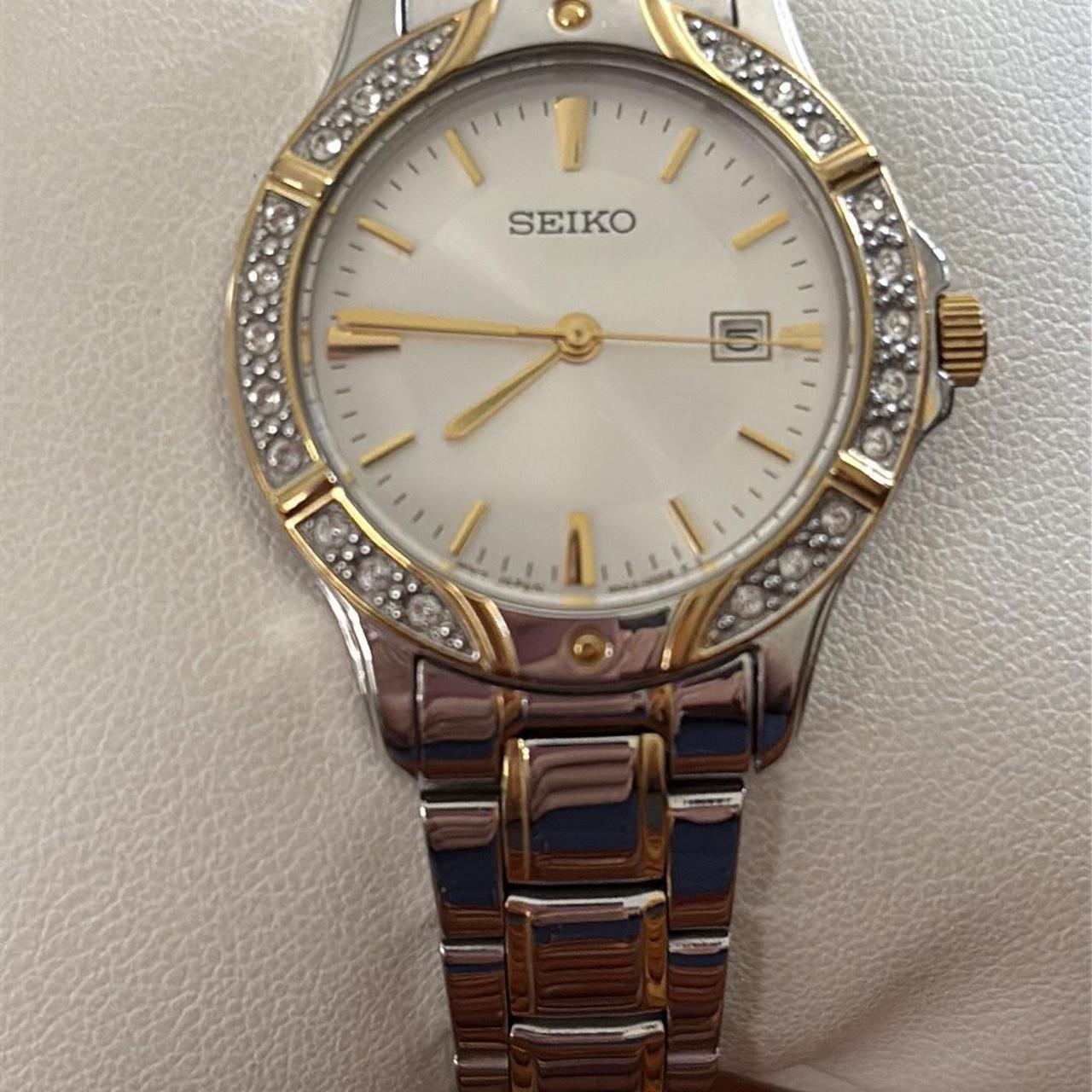 This Seiko watch showcases a sophisticated blend of... | Depop