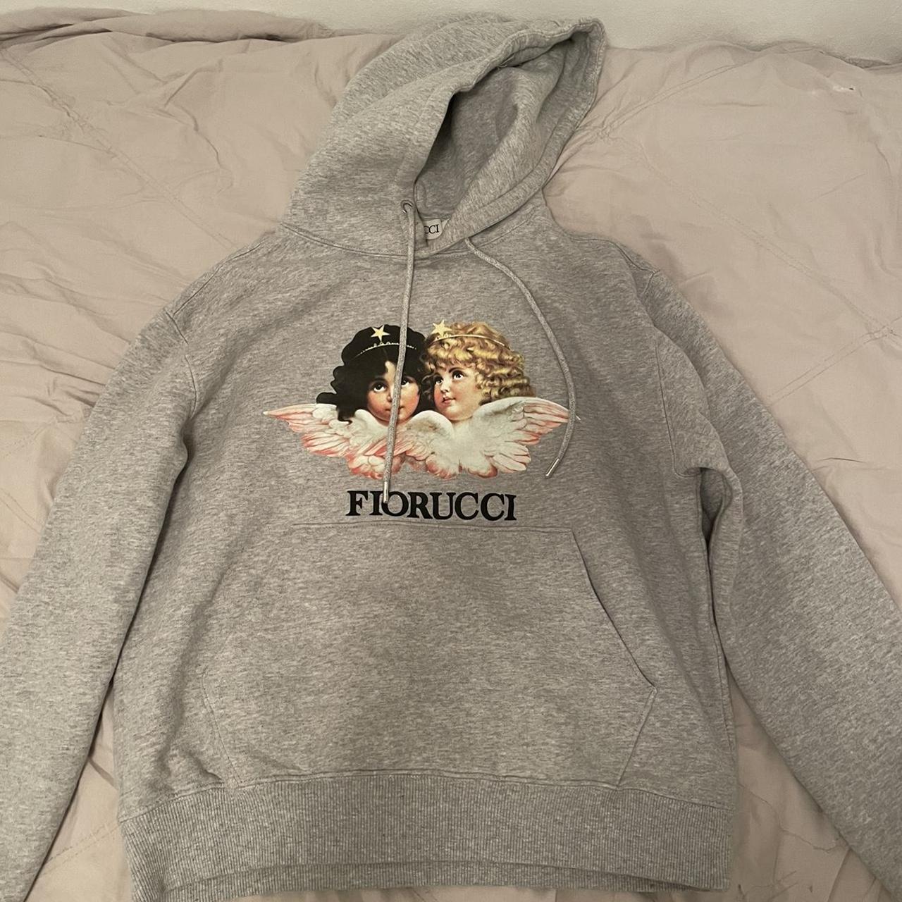 Fiorucci grey sweatshirt #fiorucci #angels - Depop