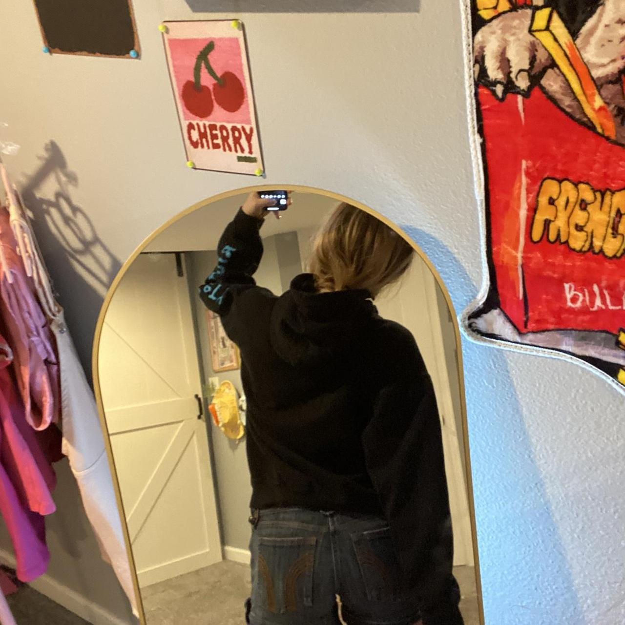 - y2k black riot revolution hoodie - brand: riot... - Depop