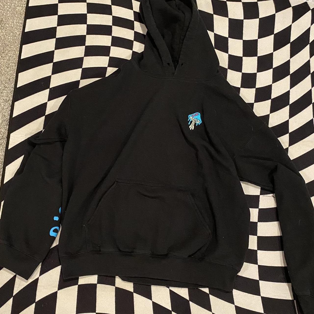 - y2k black riot revolution hoodie - brand: riot... - Depop