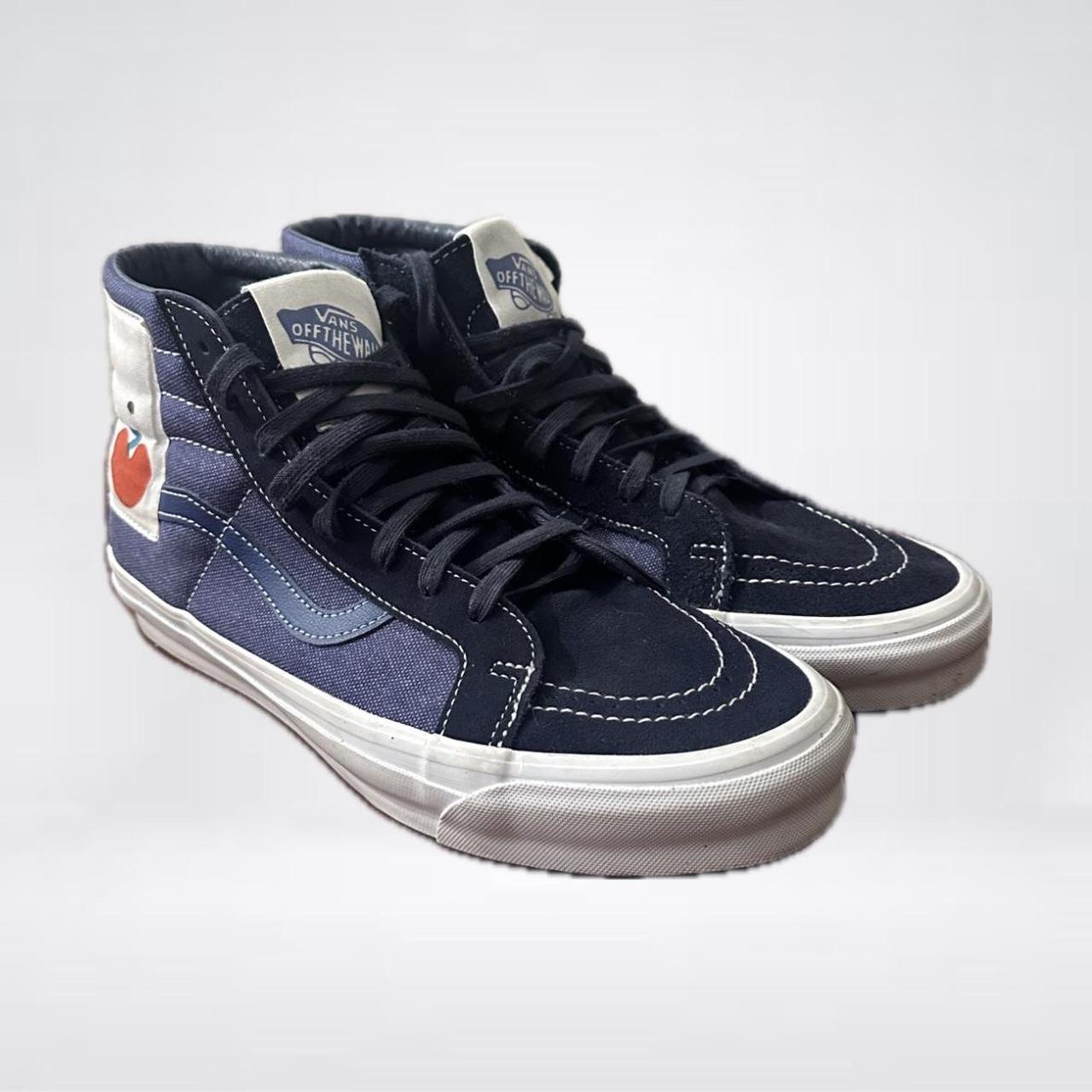 Vans Vault Sk8-Hi LX Geoff McFetridge Freetime Navy... - Depop