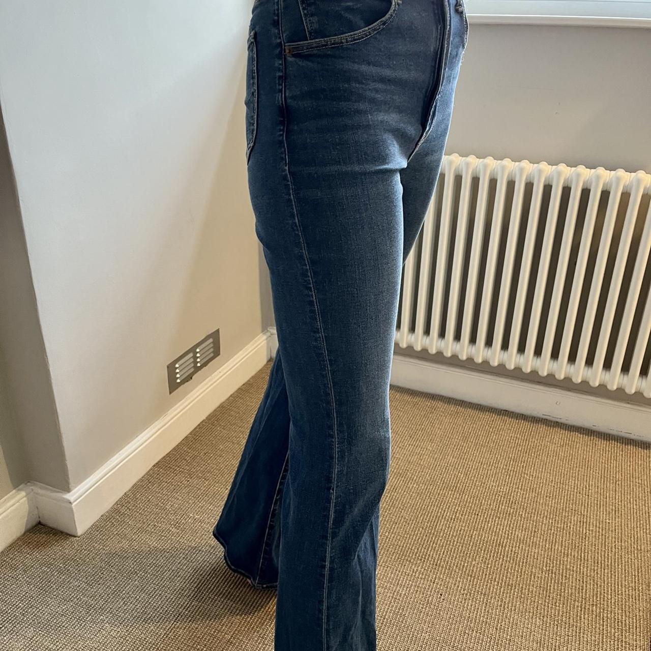 Abercrombie & Fitch Ultra High Rise Flare Colour :... - Depop