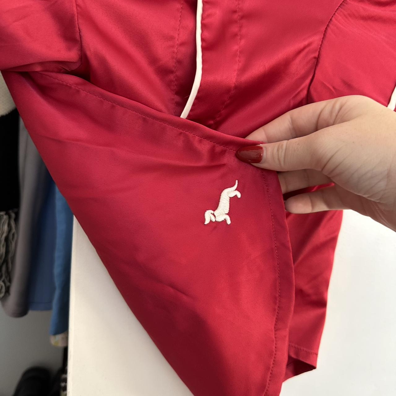 Peter Alexander Red Silk Dog pjs Size M - Suited... | Depop