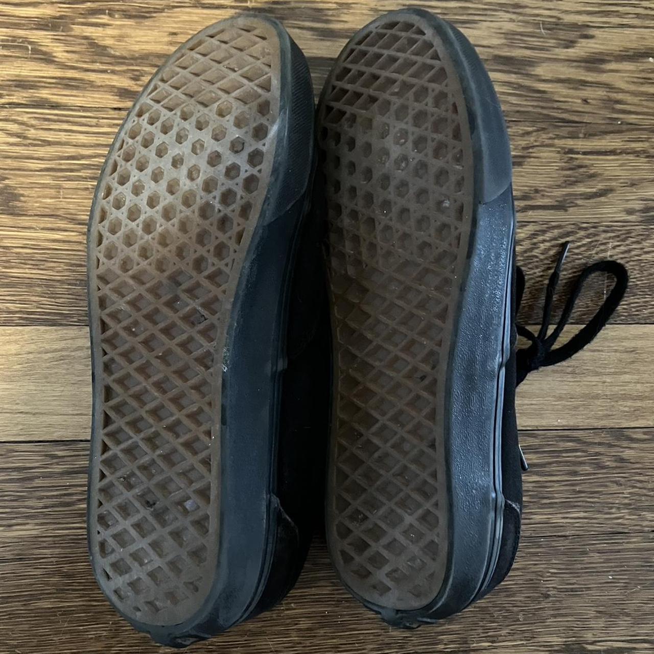 Classic All Black Vans— a great pair of black Vans... - Depop