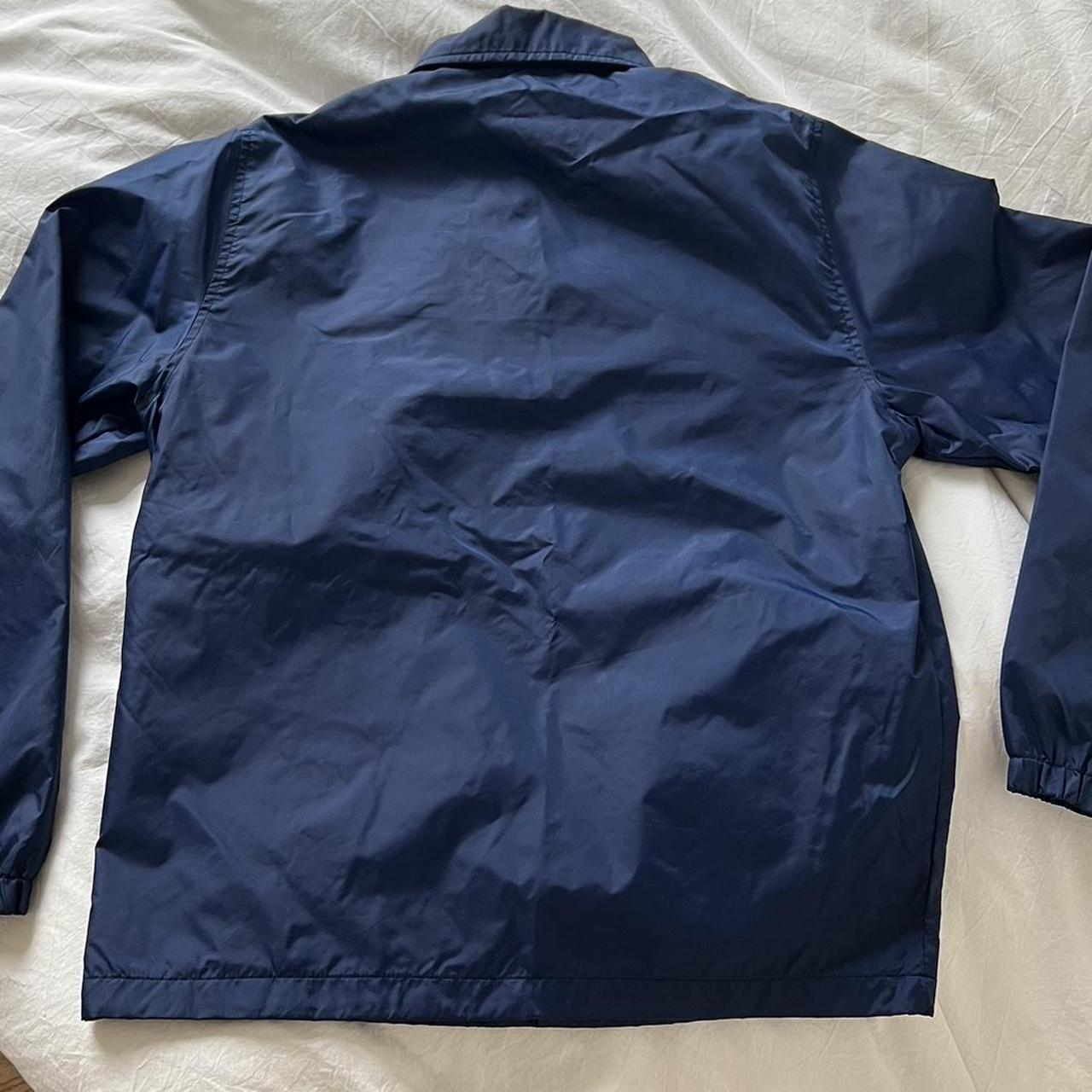 Carhartt Navy Blue Wind Breaker/Jacket - Depop