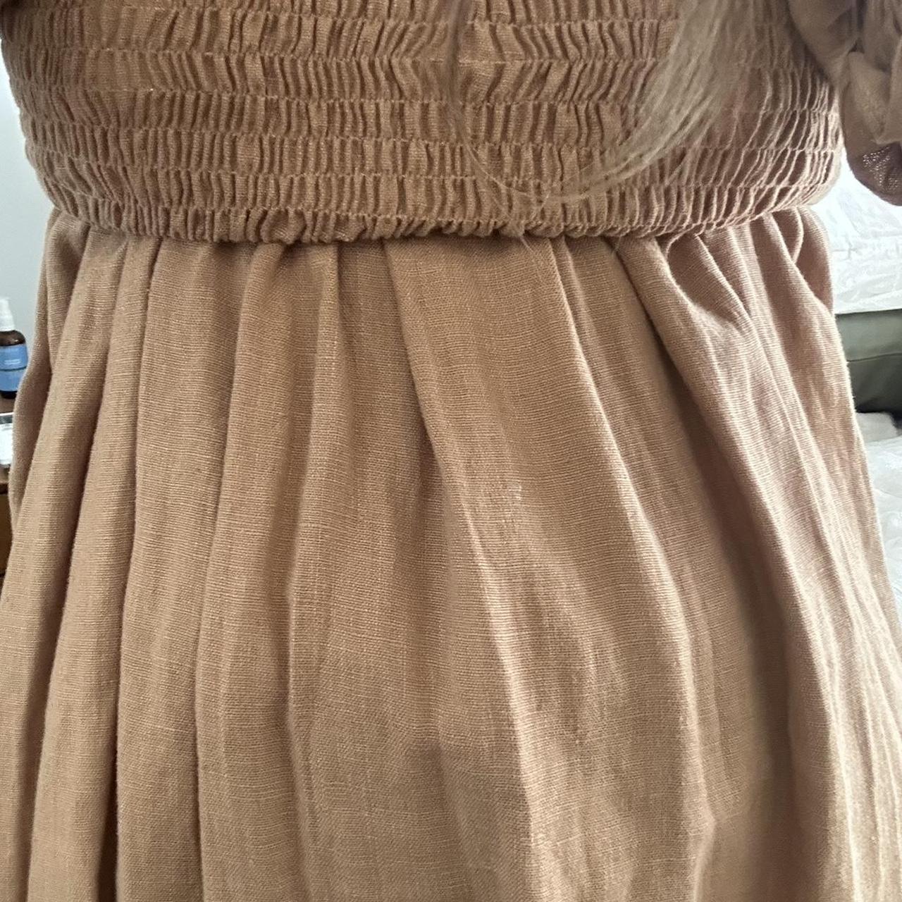 Opia linen dress - small stain on front see photos - Depop