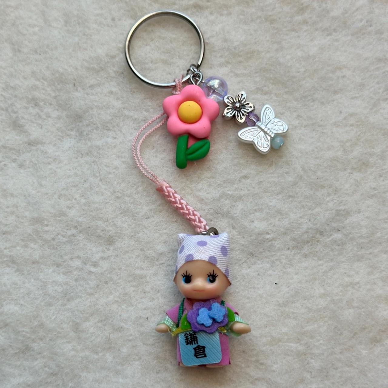Vintage Kewpie QP Straps Keychain | Kawaii Keychain... | Depop