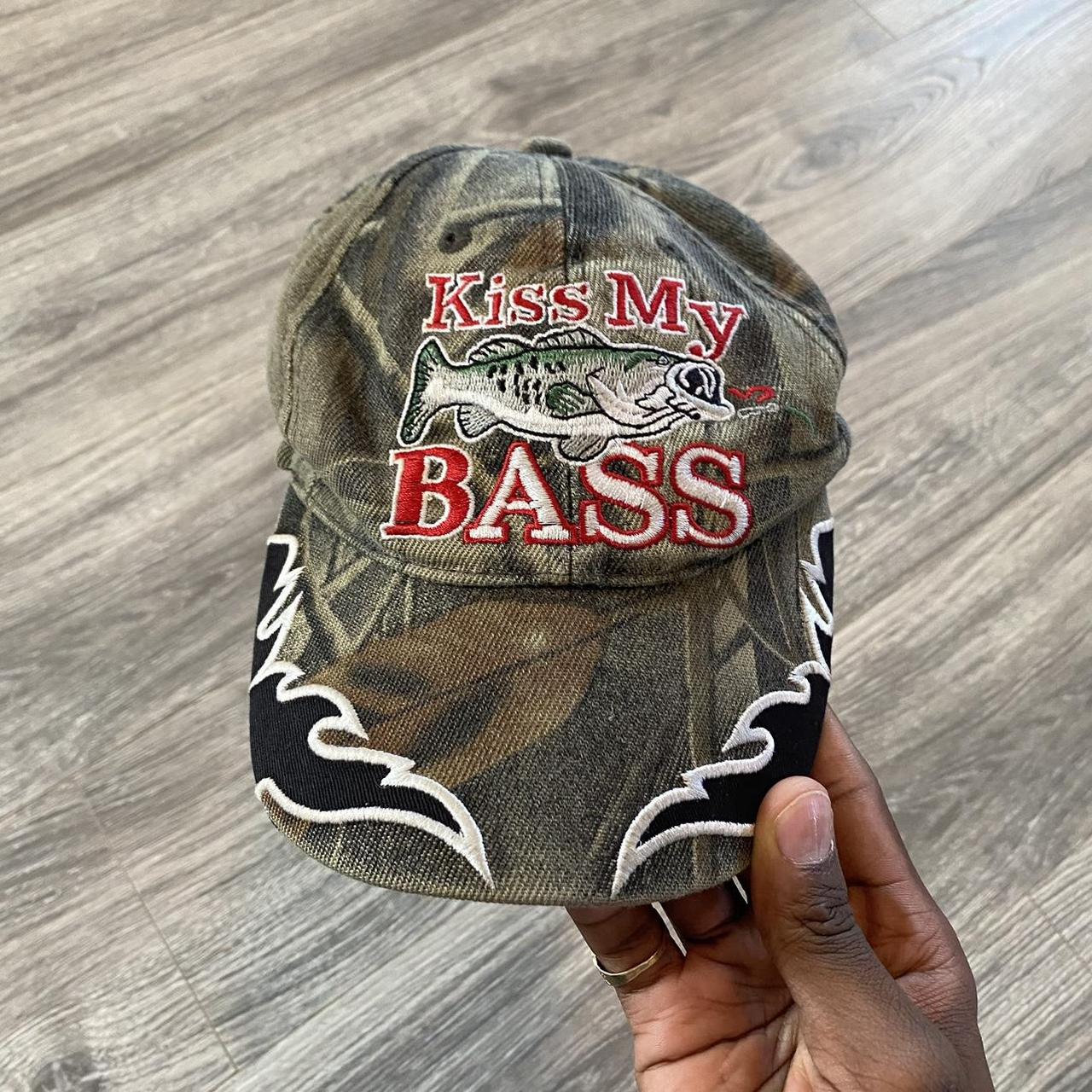 Kiss my Bass Hat OSFA Condition 8/10 Strap... - Depop