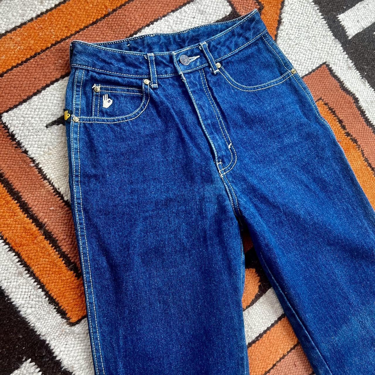 70’s era Sasson jeans, marked 5JR. Flat... - Depop