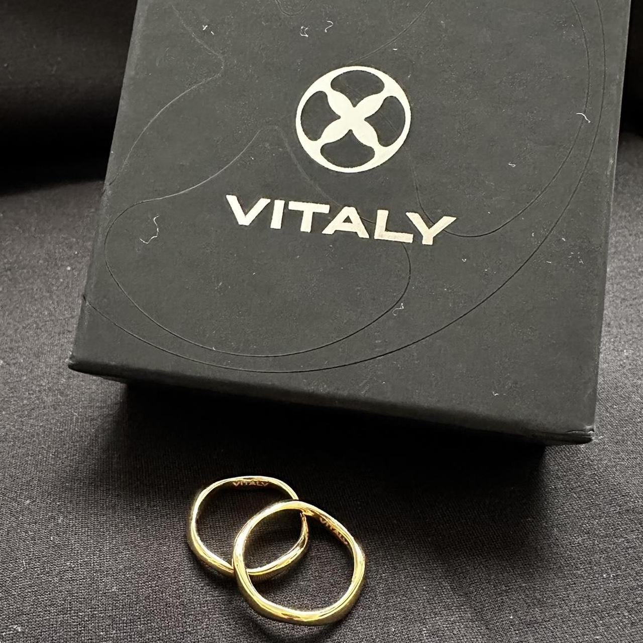 Vitaly stacked gold rings ⚡️ size 7 ⚡️ never worn... - Depop