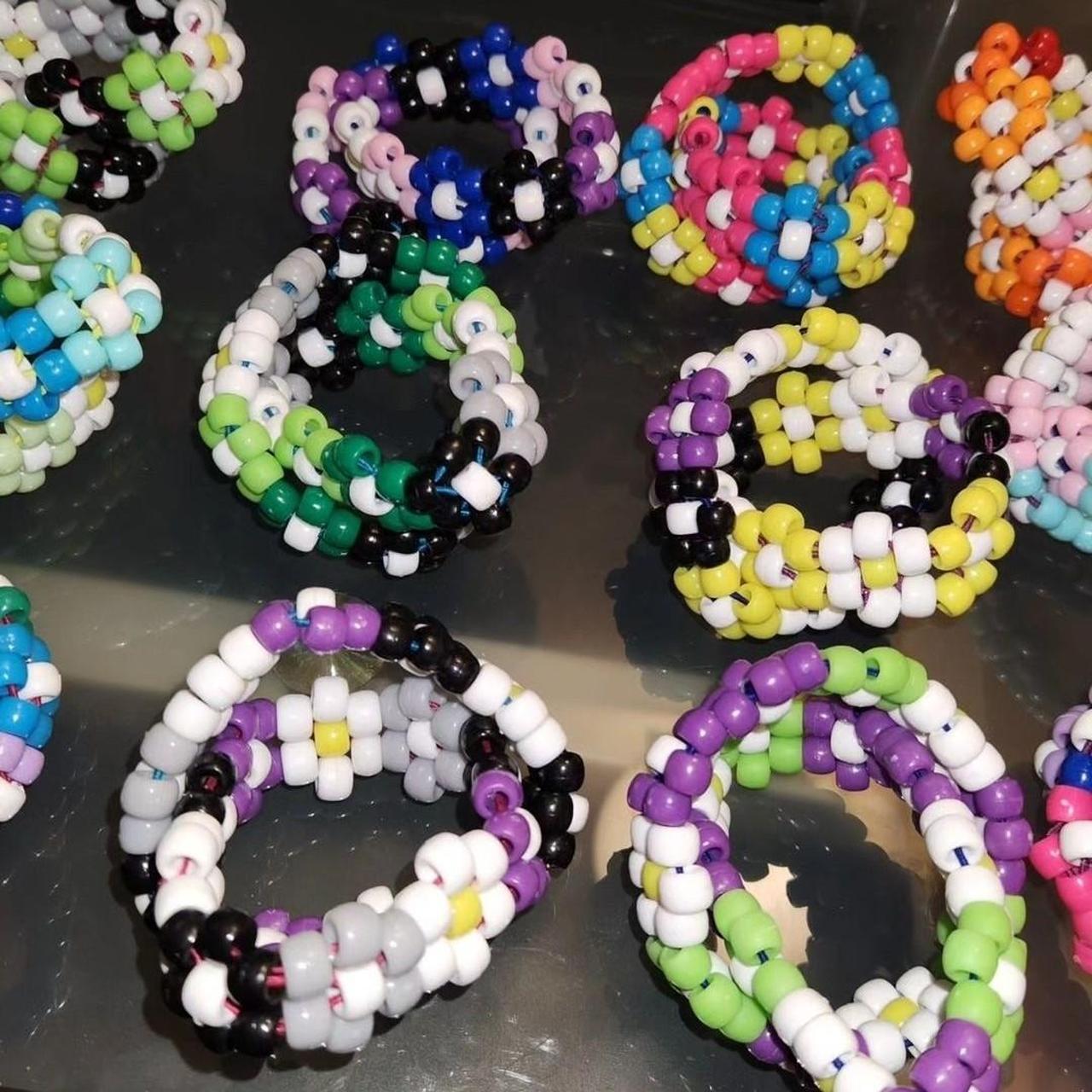 Kandi Pride Flower Cuffs Custom cuffs that... - Depop