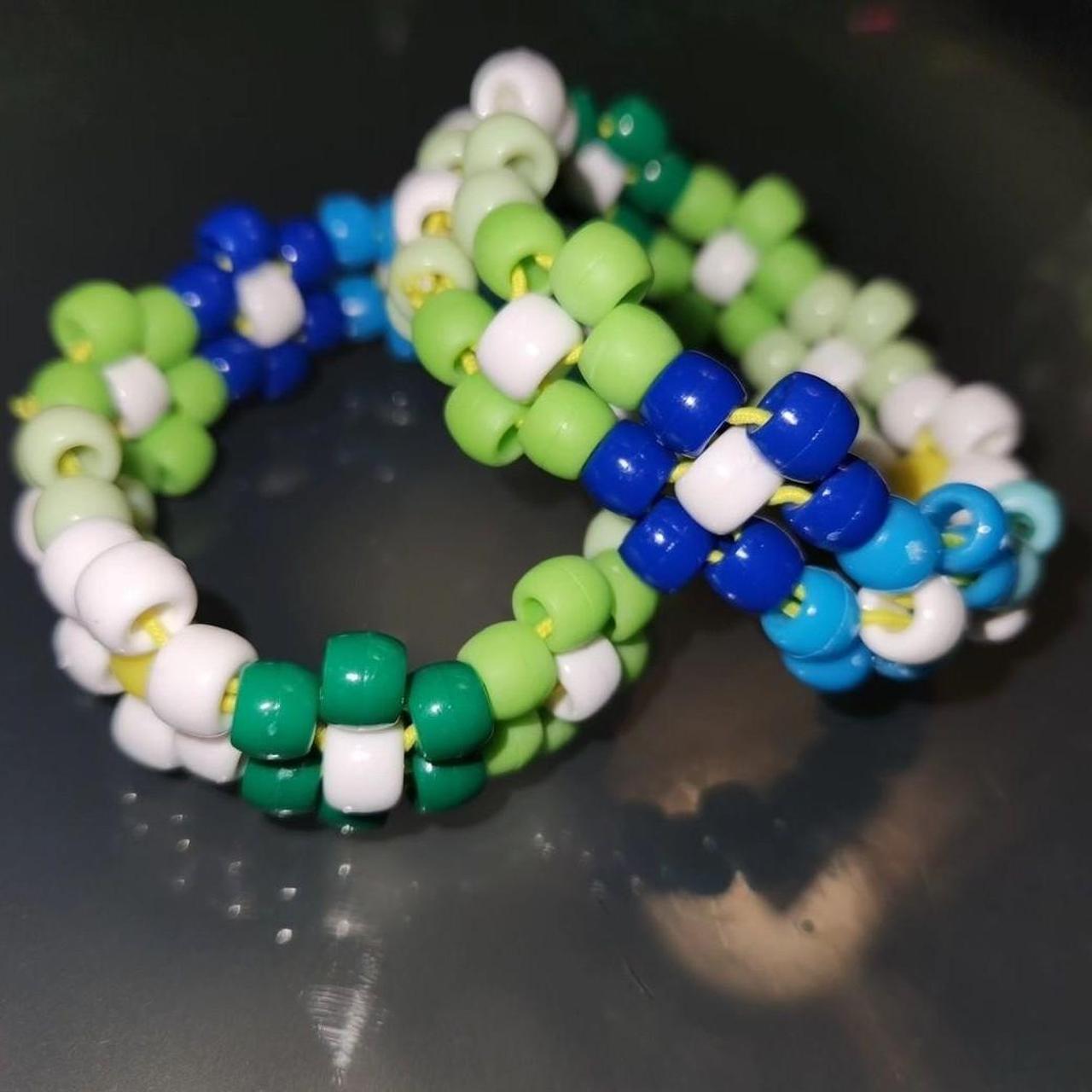 Kandi Pride Flower Cuffs Custom cuffs that... - Depop