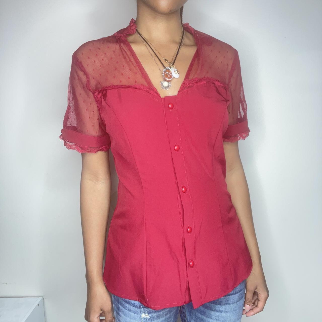 Women's Red Blouse | Depop