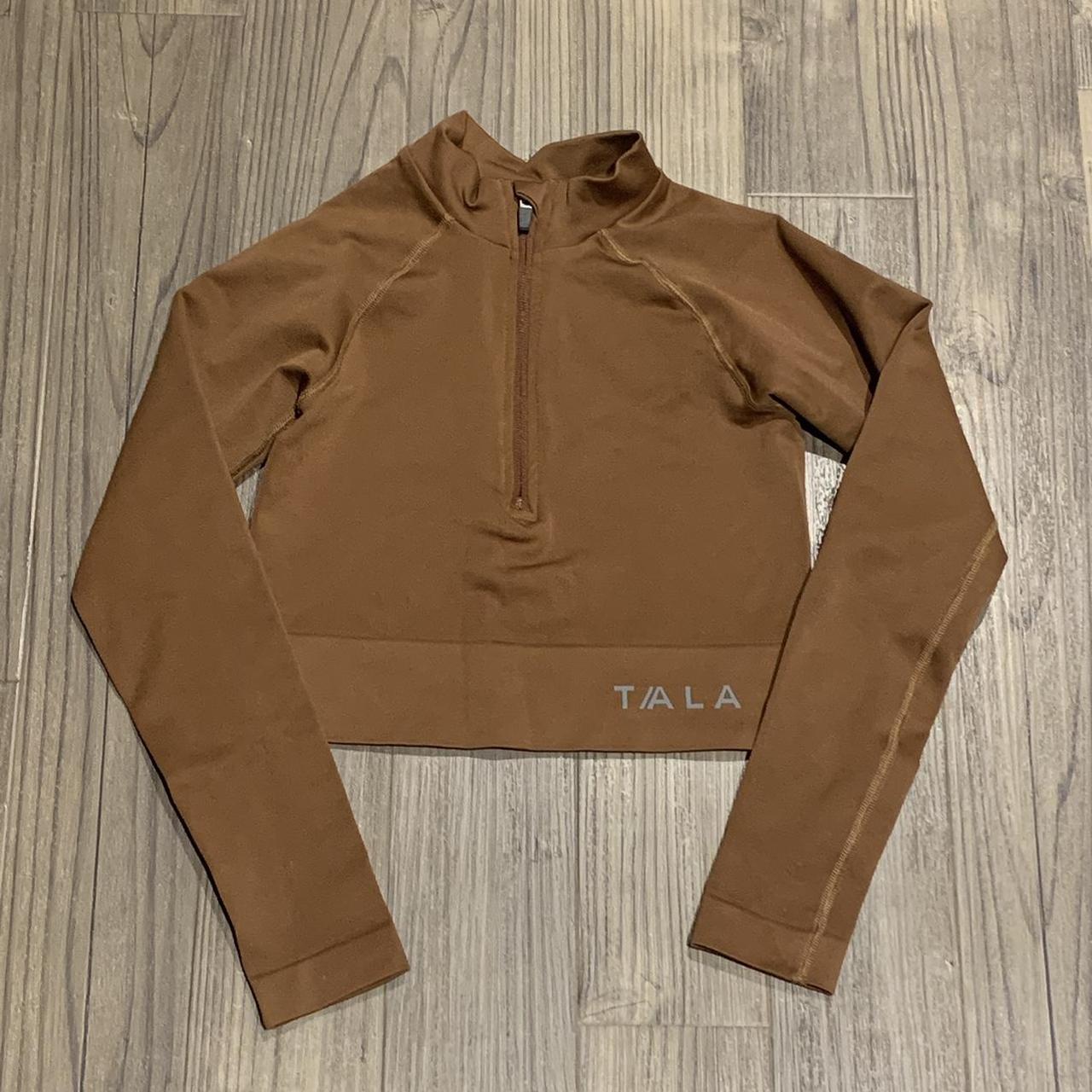 Tala Women's Brown Crop-top | Depop