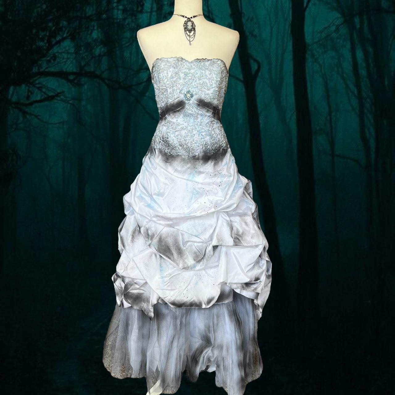 vintage corpse bride wedding dress beautiful... - Depop