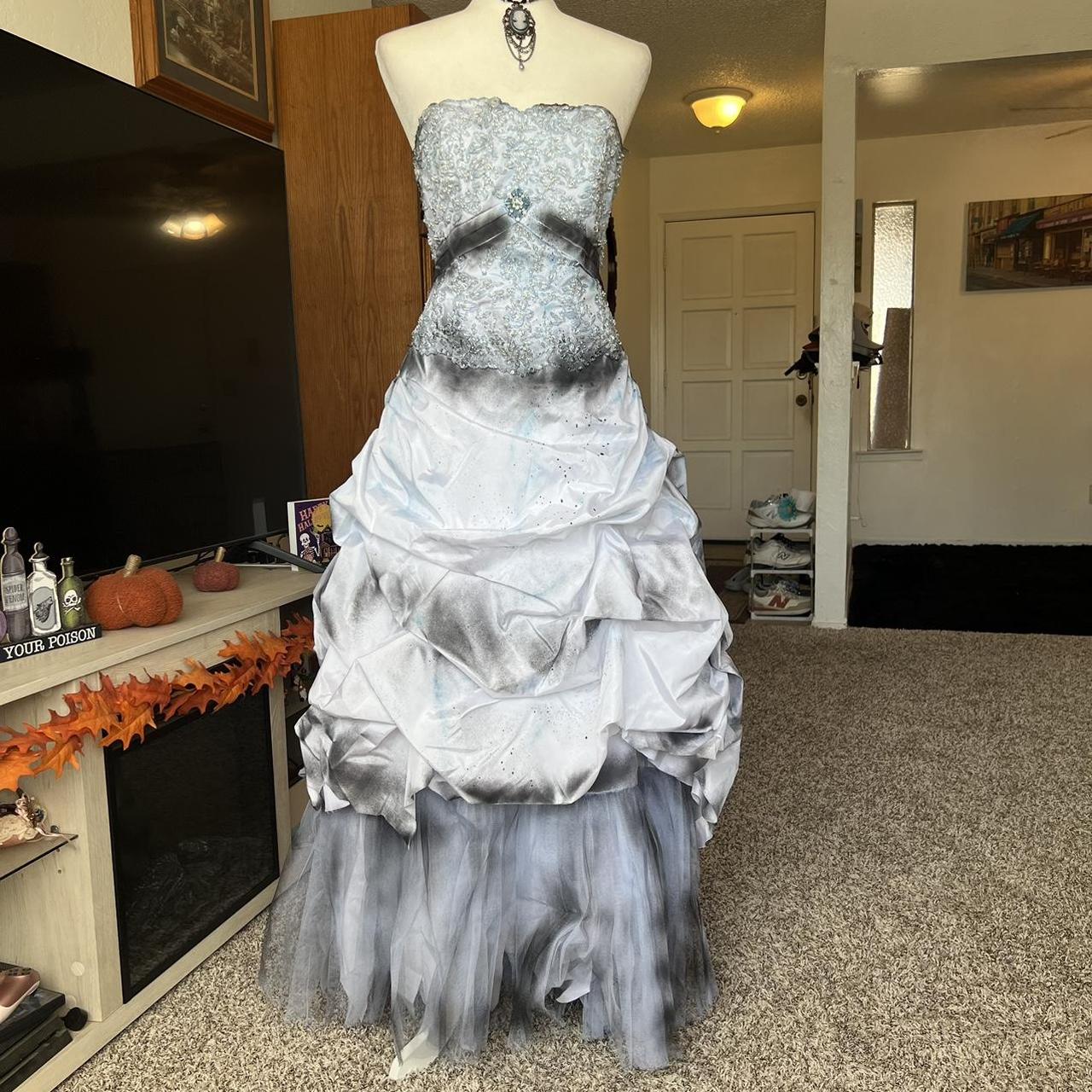 vintage corpse bride wedding dress beautiful... - Depop