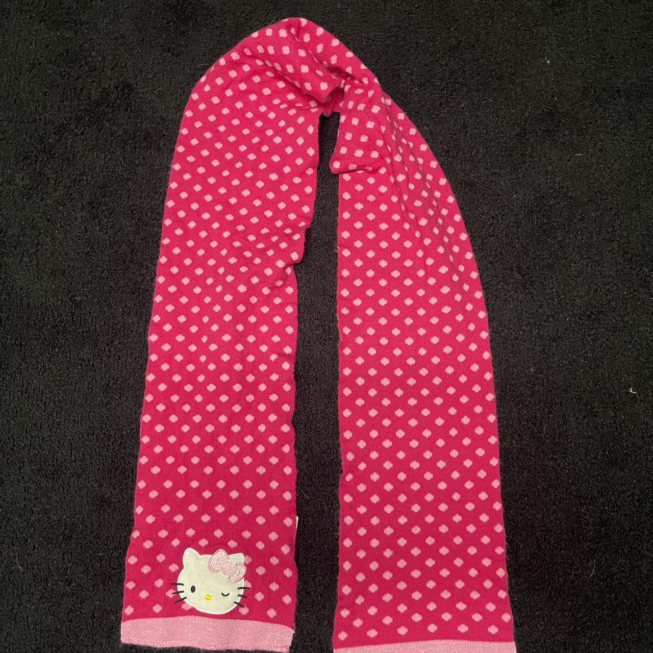 Hello Kitty Scarf Super cute pink polka dot hello... - Depop
