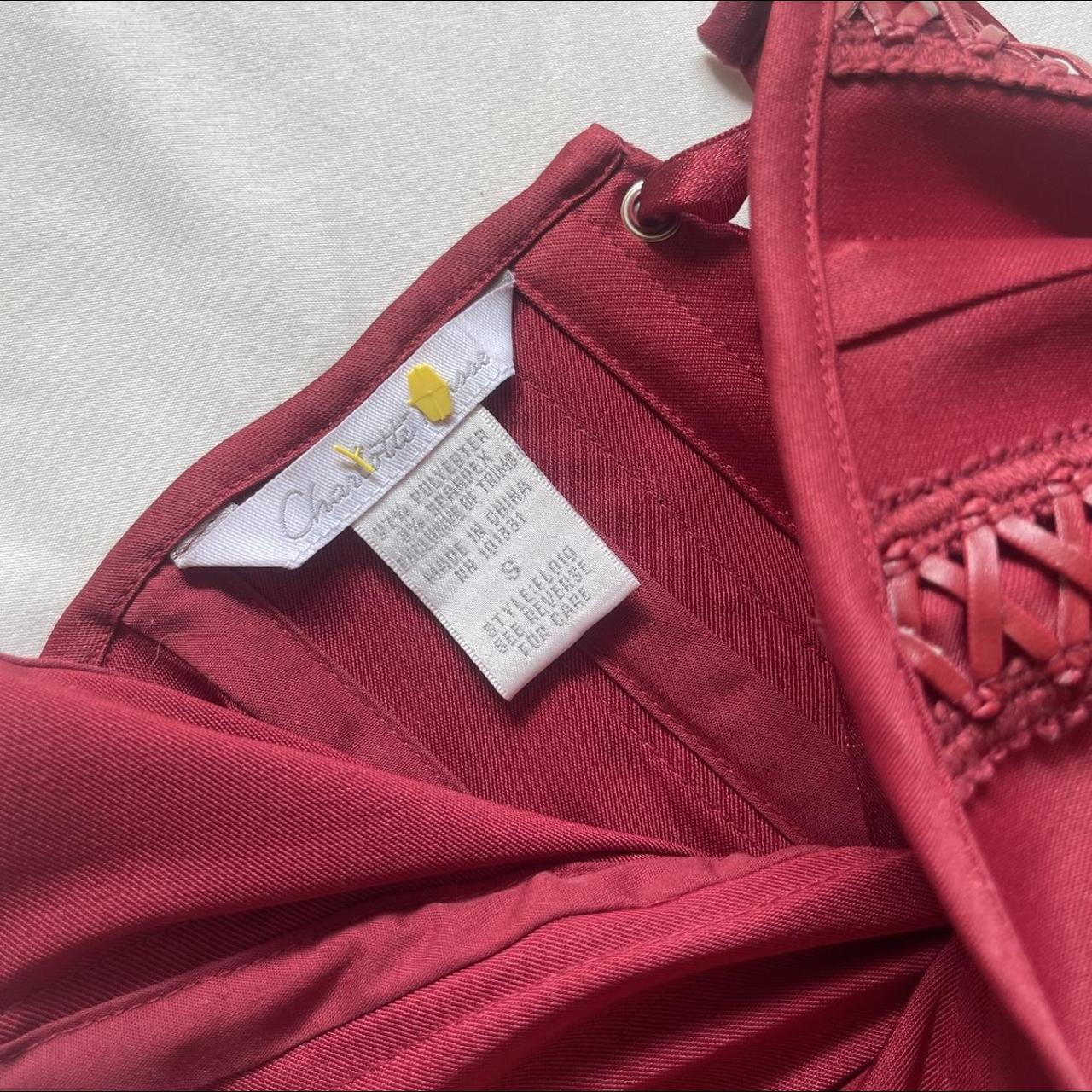 red y2k corset top Charlotte Russe most beautiful... - Depop