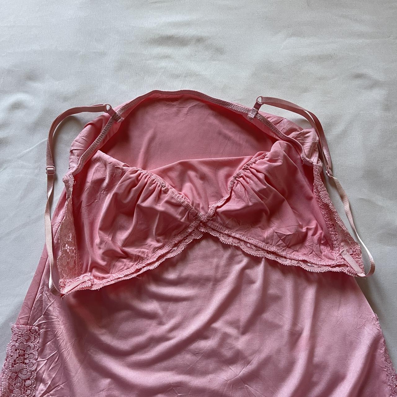 Pink lace cami coquette fairy Beautiful little... - Depop
