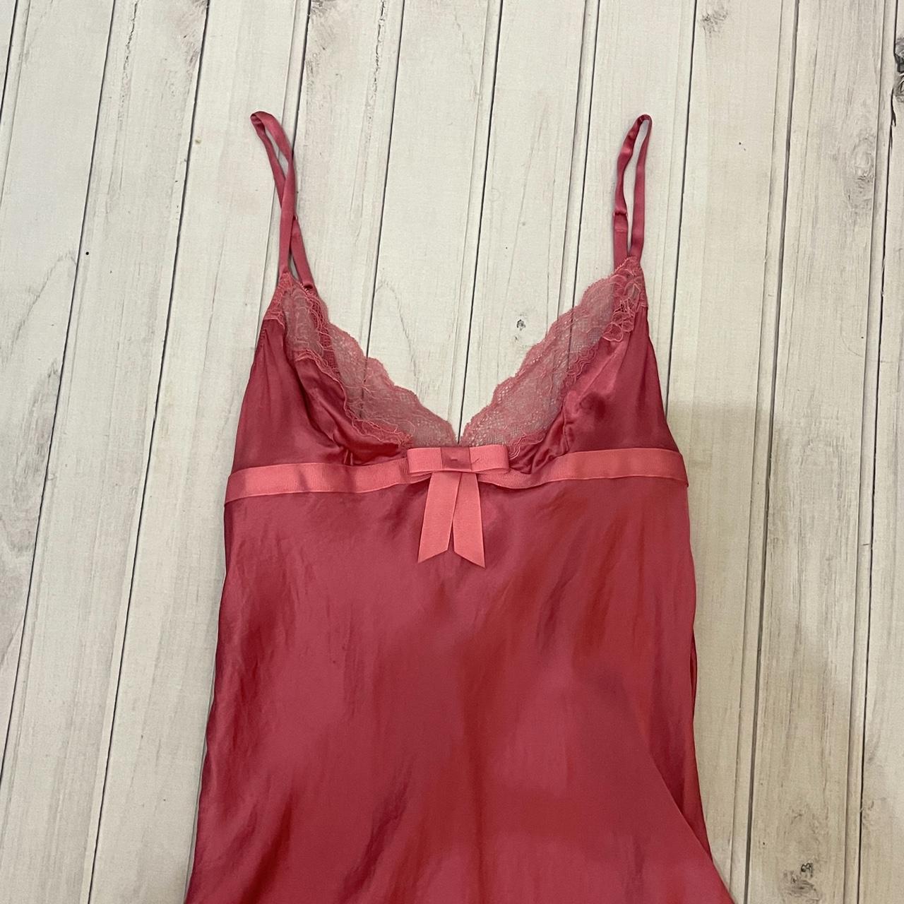 pink bow lace cami Price is firm! ⭐️⭐️ coquette... - Depop