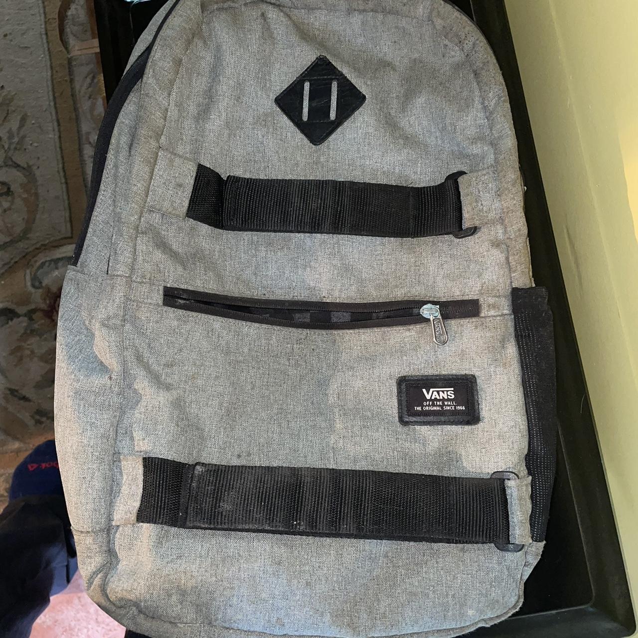 GREY VANS BACKPACK Good condition some wear Open to... - Depop