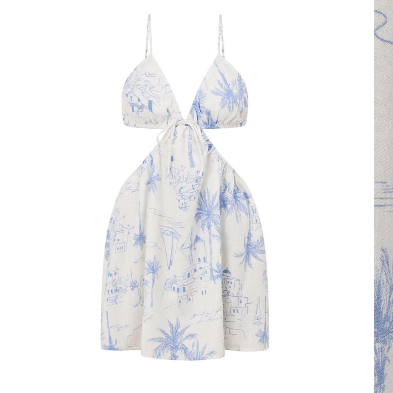 sabo skirt - toulouse mini dress / santorini rrp $108 - Depop