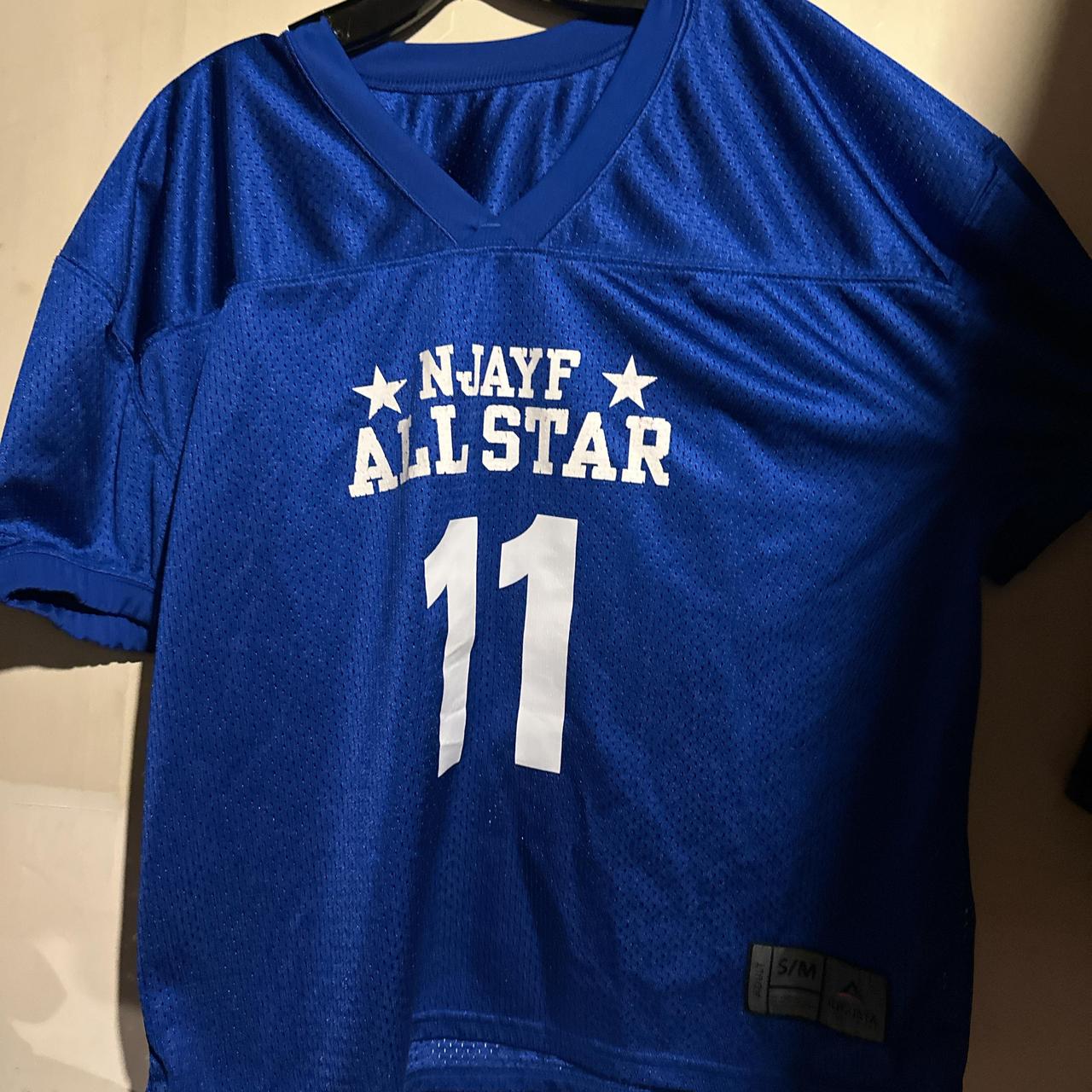 Navy and white NJAYF Allstar jersey #football... | Depop