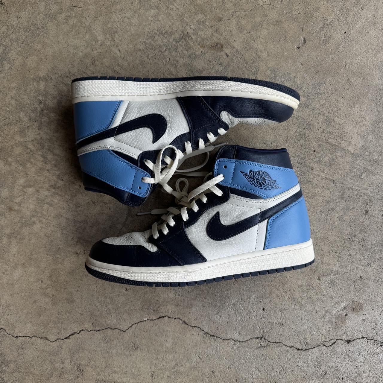aj1 (jordan 1) obsidian - repop great condition,... - Depop